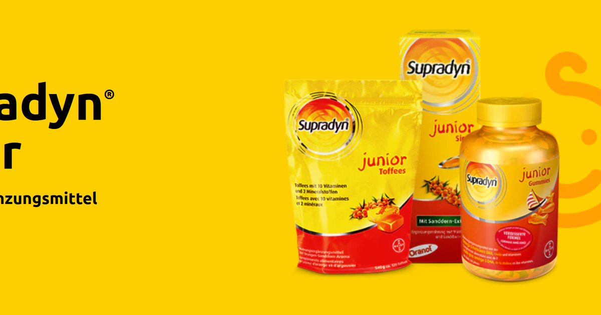 Supradyn® junior - auf die Bedürfnisse von Kindern angepasst | Victoria ...